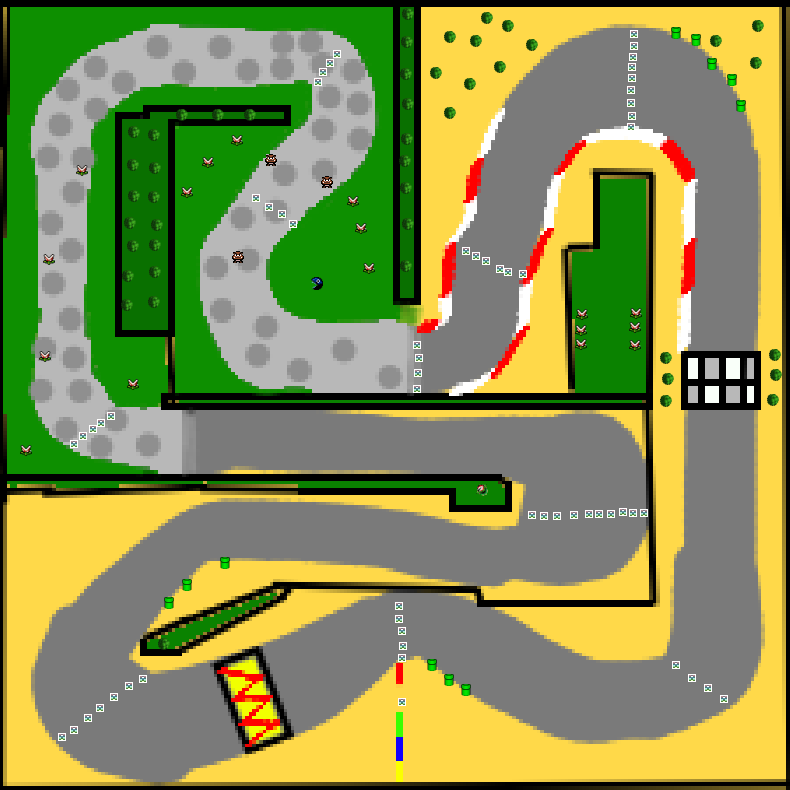 SNES Mario Circuit 4 - Mario Kart PC