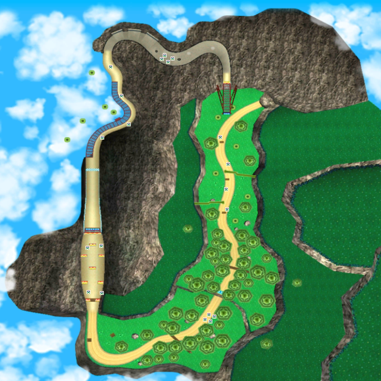 3DS Rock Rock Mountain - Mario Kart PC