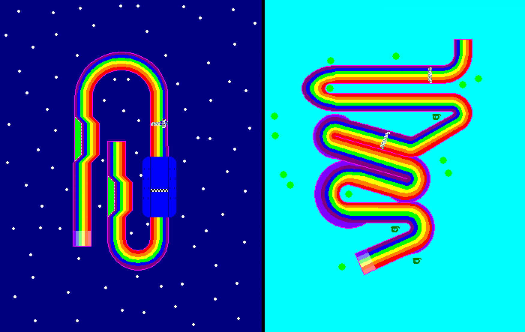 GP Rainbow Downhill - Mario Kart PC