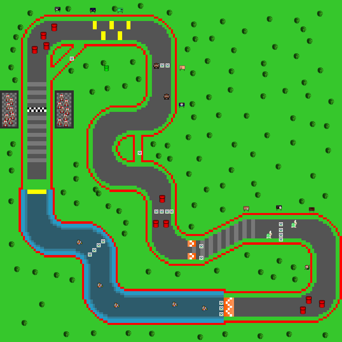 Red Raceway 1(Remake) - Mario Kart PC