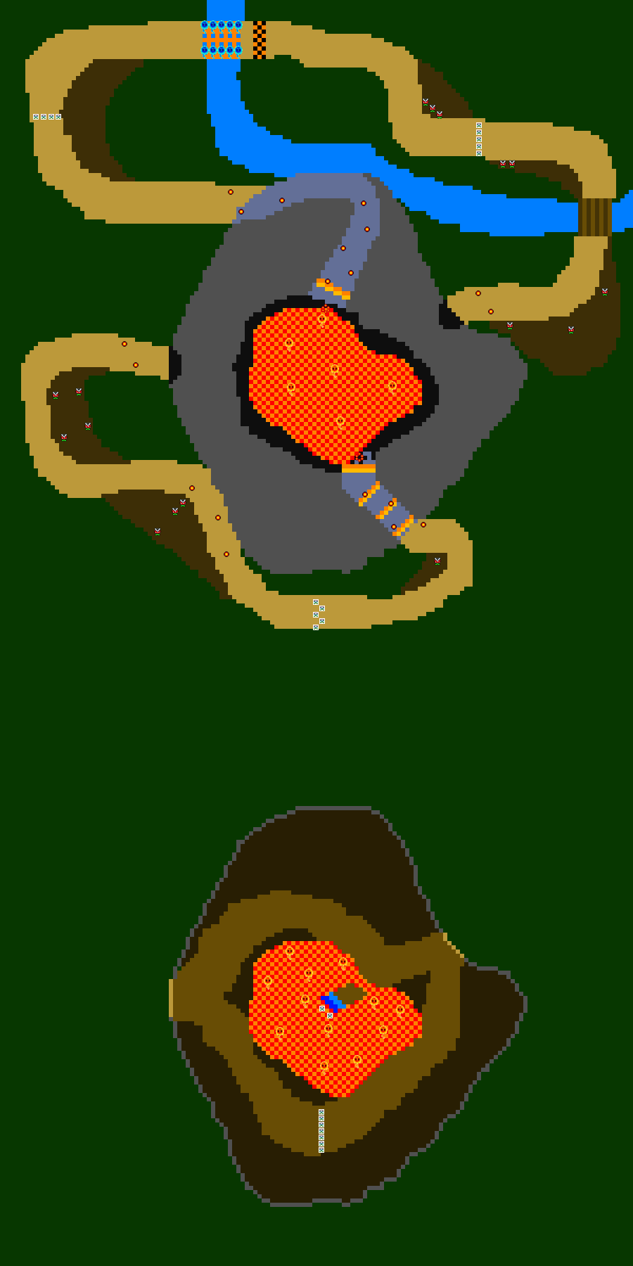 Wario volcano - Mario Kart PC